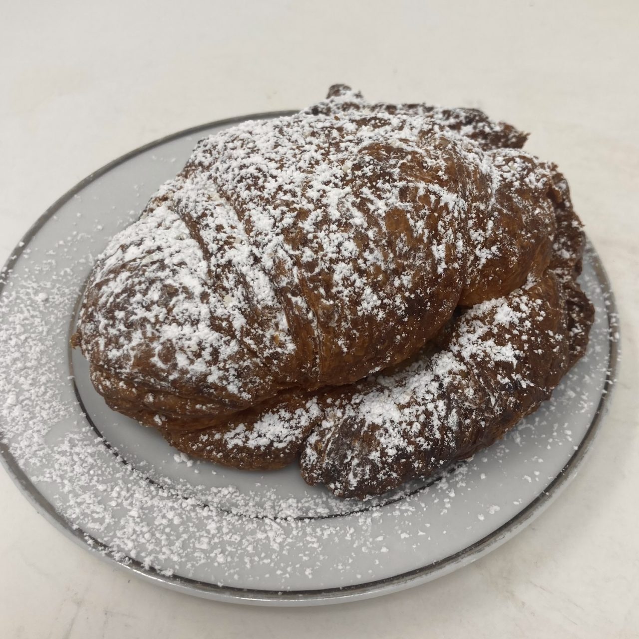 Twice baked chocolate almond croissant - The French Gourmet